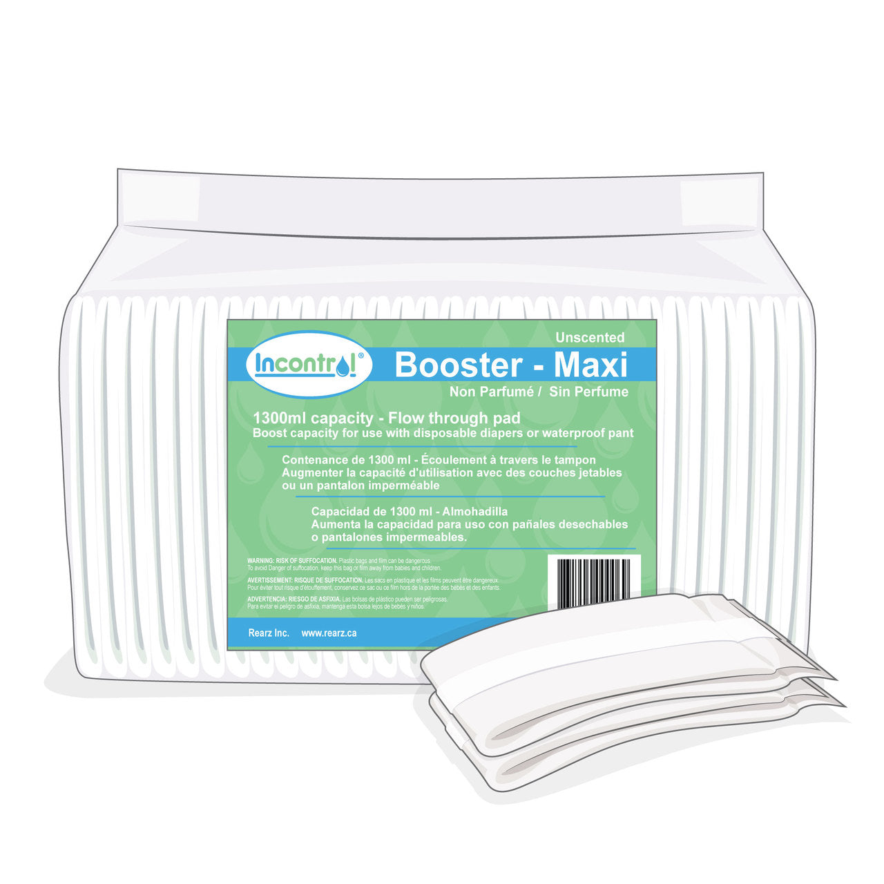 Incontrol Booster Pads - Unscented – Healthwick USA